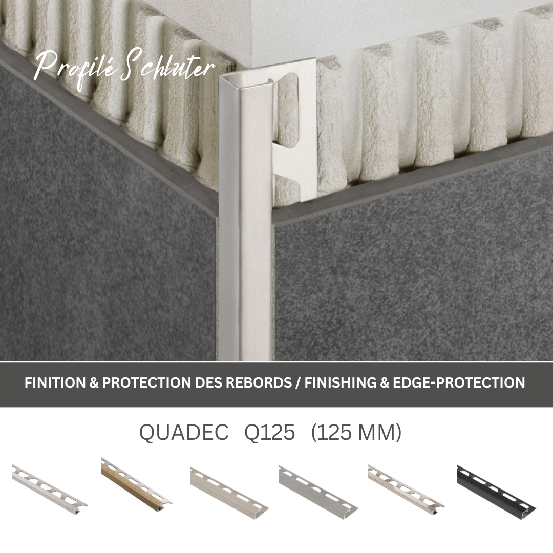 Quadec - Profilé de finition & protection des rebords schluter – Céramique l'Entrepôt