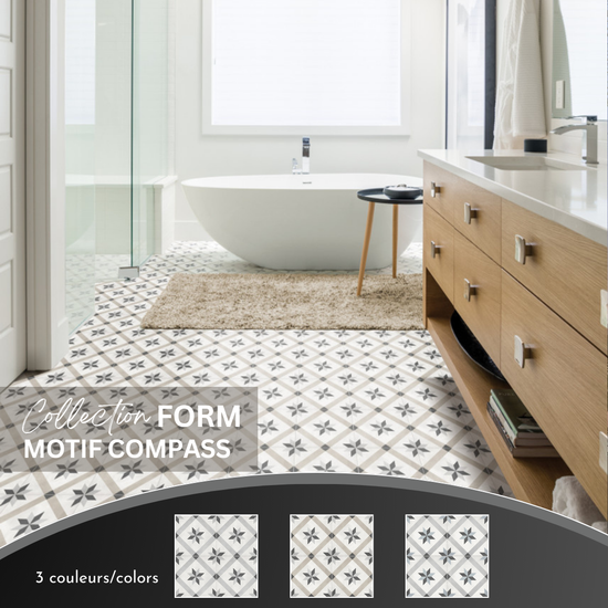 Form collection - compass pattern tile – Céramique l'Entrepôt