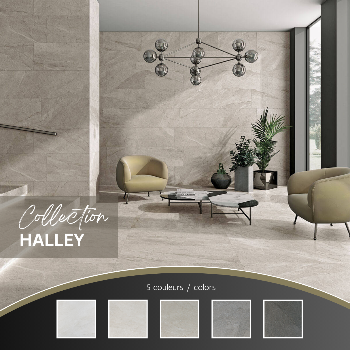 Halley collection - ceramic slate look – Céramique l'Entrepôt