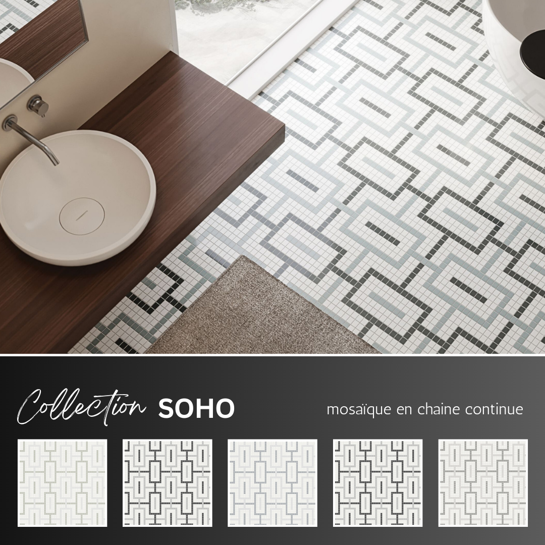 Soho collection - chain pattern mosaic – Céramique l'Entrepôt