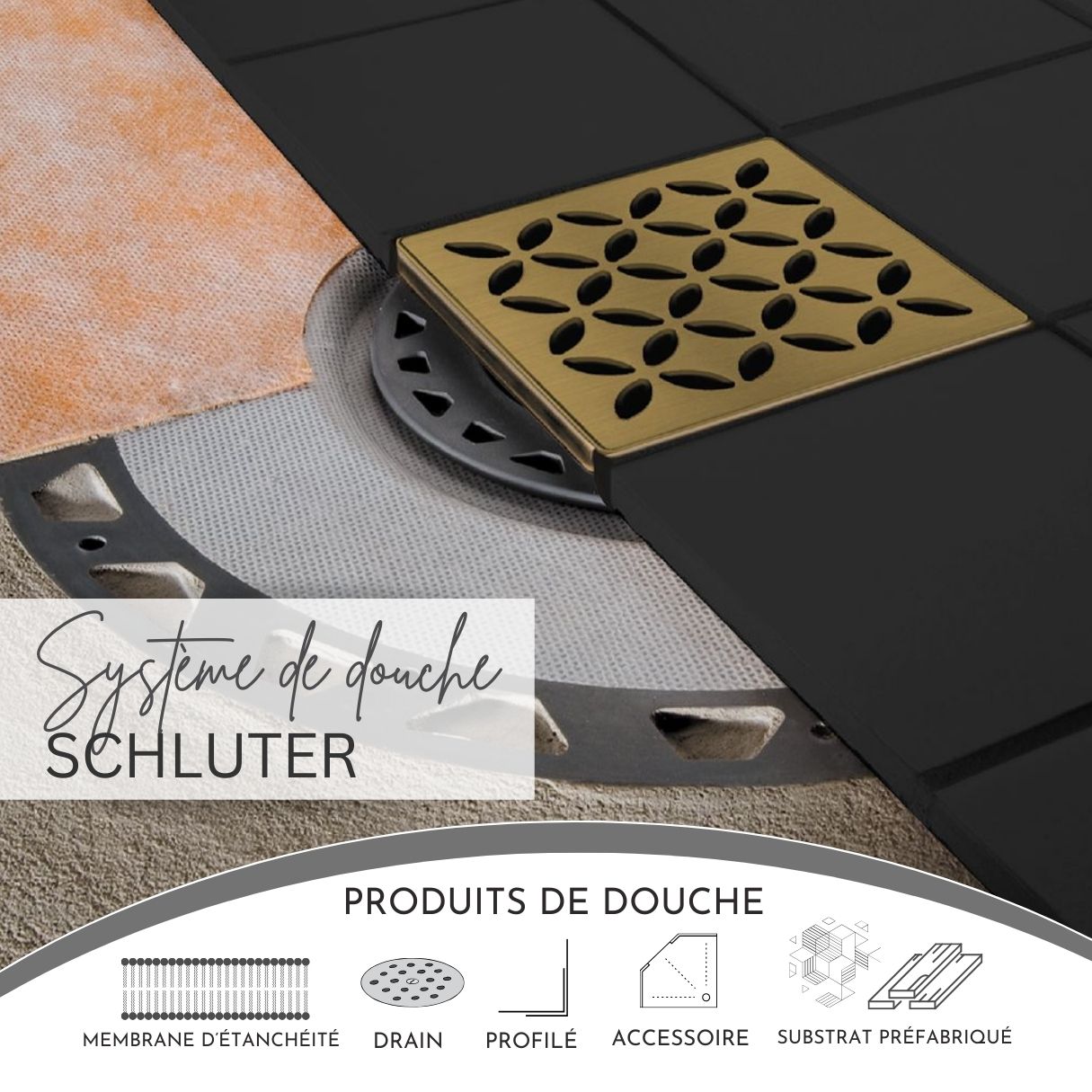 Système de douche - Schluter (tous) – Céramique l'Entrepôt