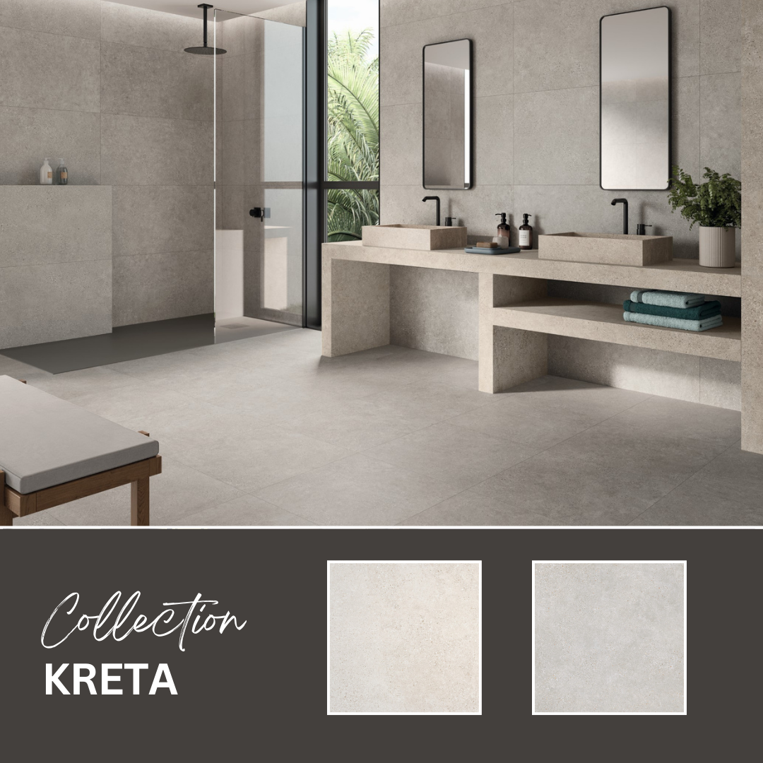 Kreta collection - ceramic concrete/stone look – Céramique l'Entrepôt