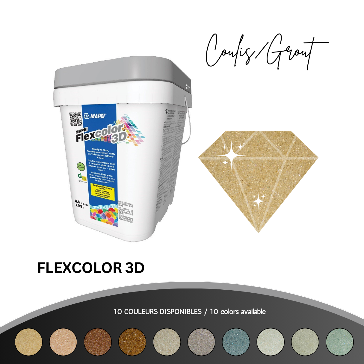 Grout - flexcolor 3d – Céramique l'Entrepôt